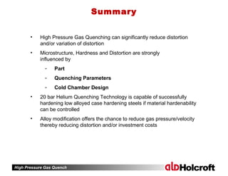 High Pressure Gas Quenching | PPT | Physics | Science