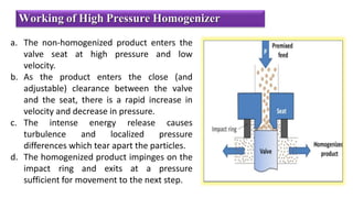 High pressure homogenization | PPTX