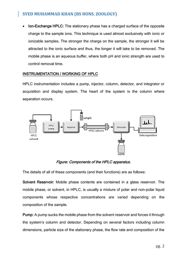 High Pressure Liquid Chromatography (HPLC) | PDF