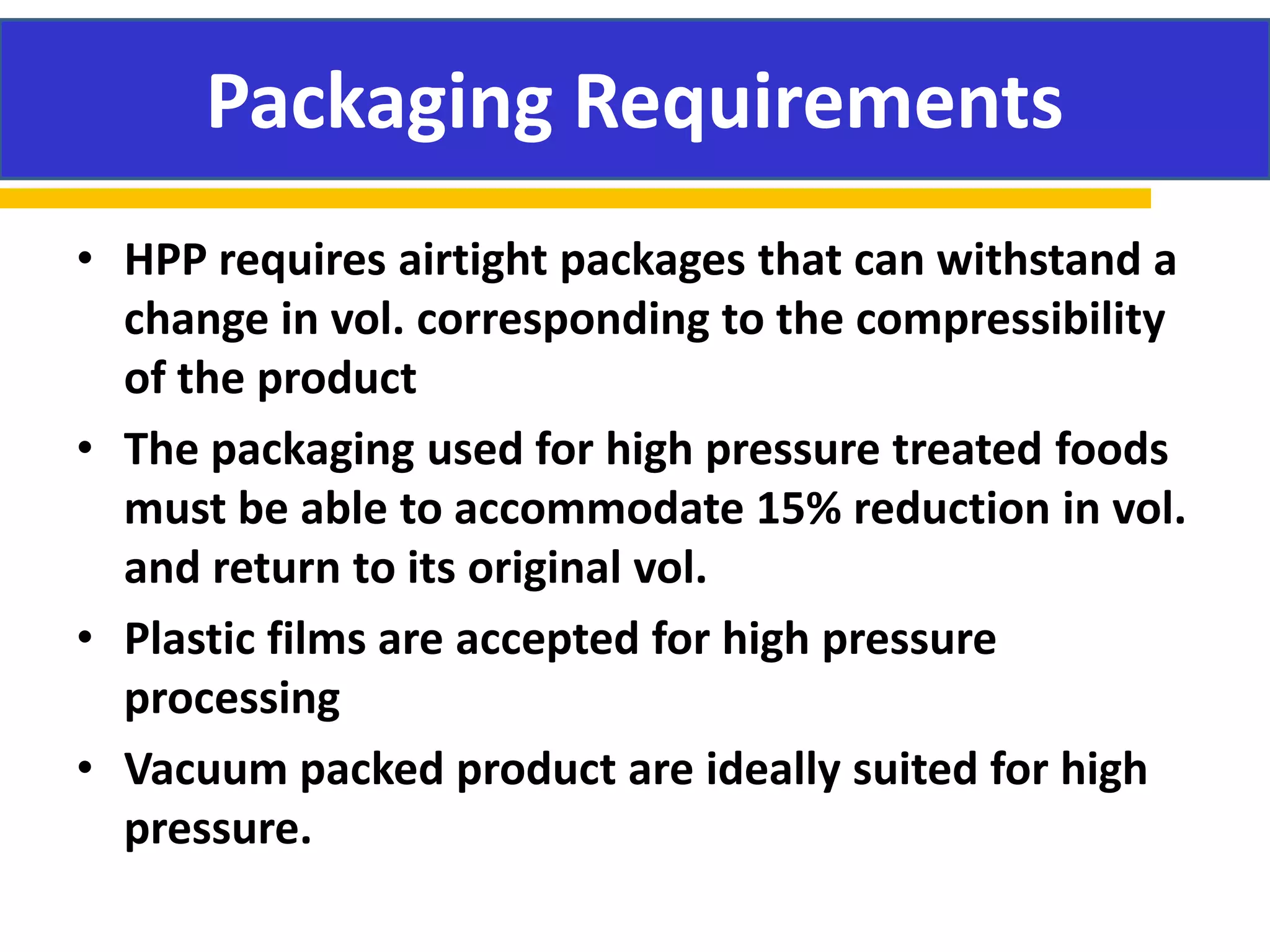 High pressure processing | PDF