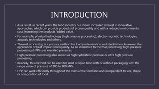 High pressure processing | PPT
