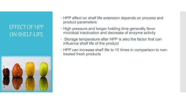 HIGH PRESSURE PROCESSING ( HPP ) .pptx | Chemistry | Science