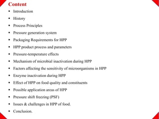 High Pressure Processing of Food (HPP).pptx