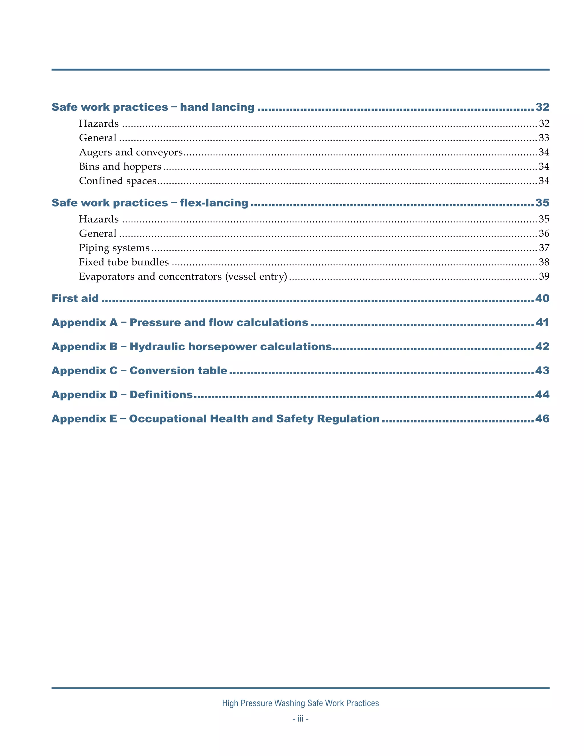 High pressure Washing - Safe Work practices | PDF
