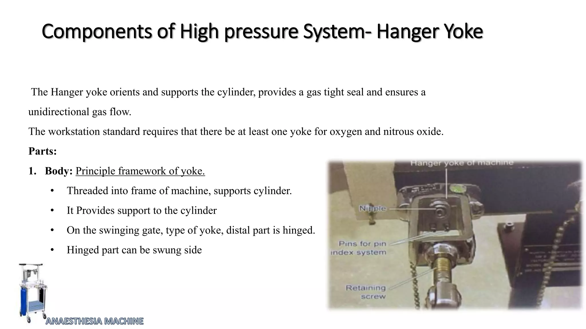 High pressure system- Anaesthesia Machine | PPTX