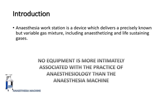 High pressure system- Anaesthesia Machine | PPTX | Chemistry | Science