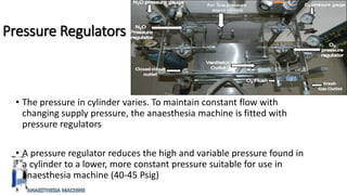 High pressure system- Anaesthesia Machine | PPTX