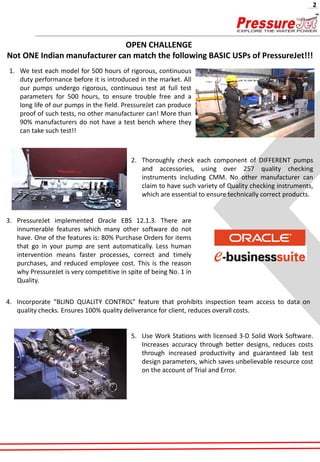 High pressure water jet machine-PressureJet | PDF