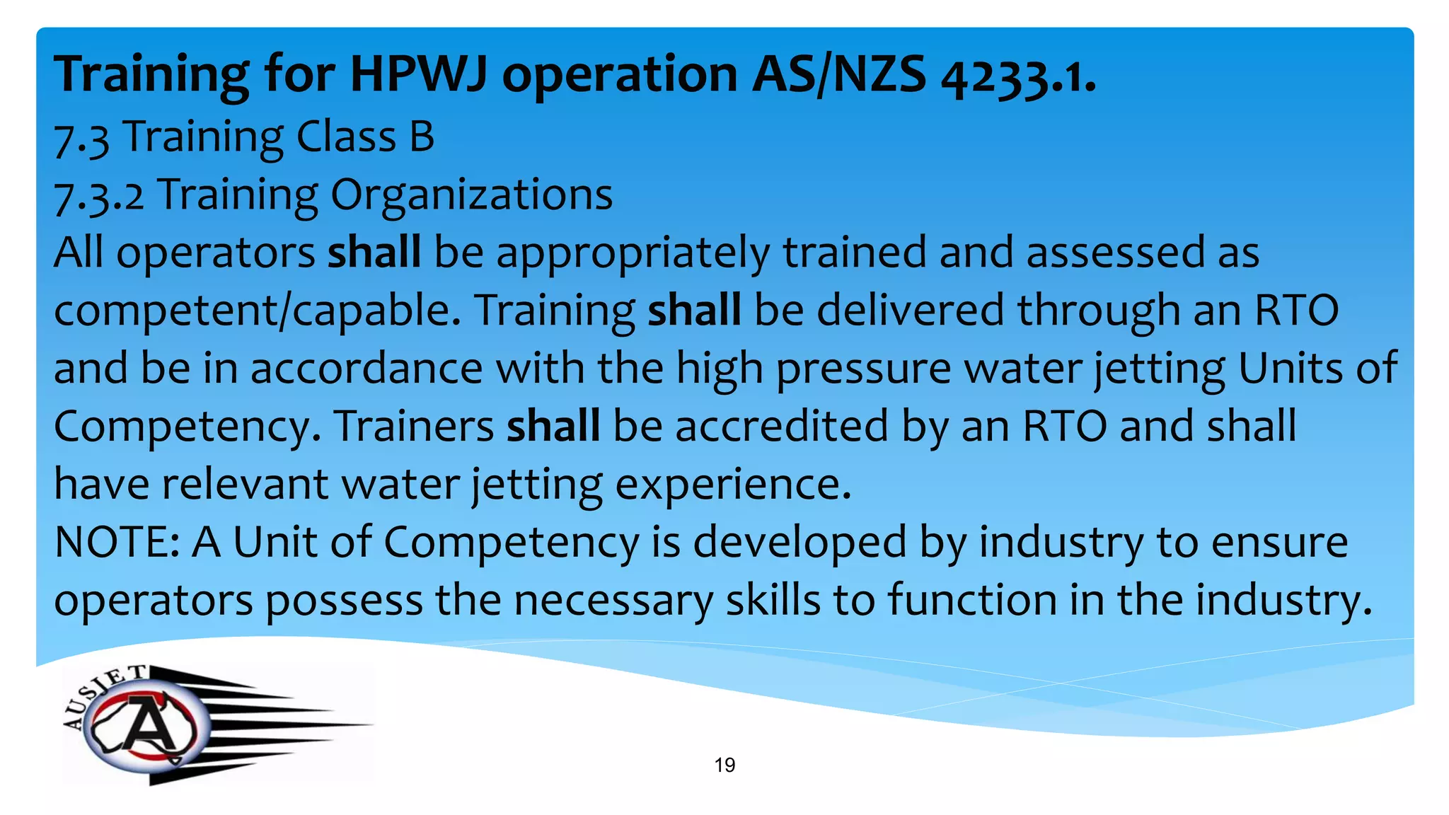 High pressure water jetting Will Lee | PDF