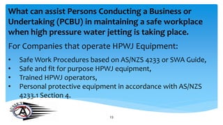 High pressure water jetting Will Lee | PDF