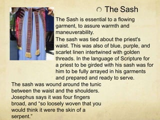 High priest's garments | PPTX