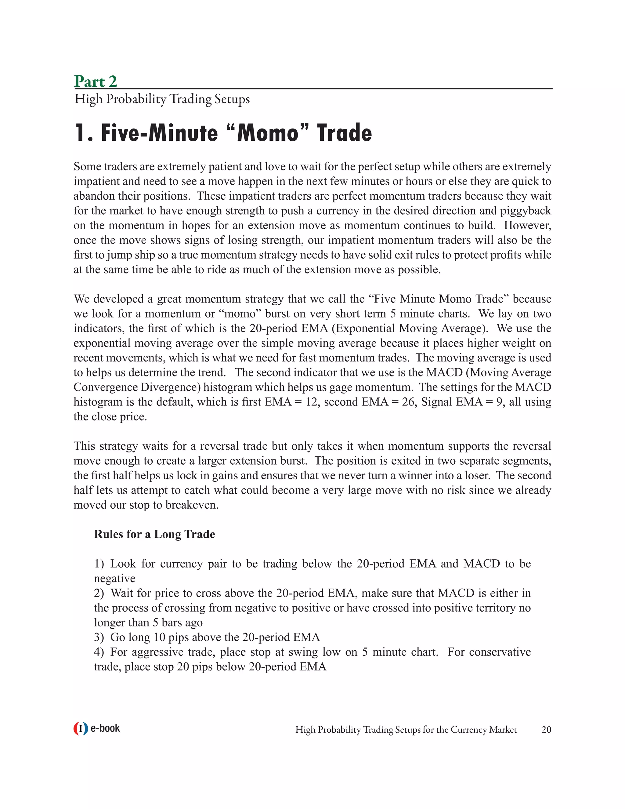 High Probability Trading Setups | PDF