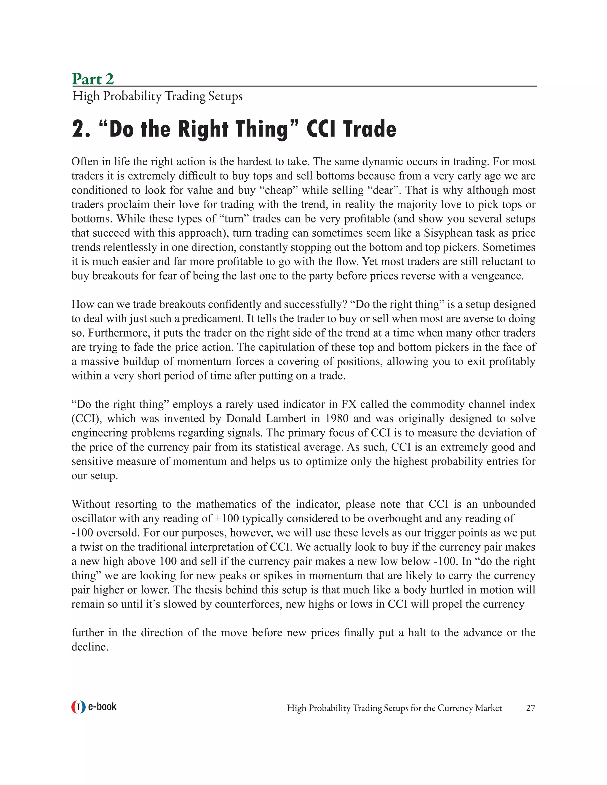 High Probability Trading Setups | PDF