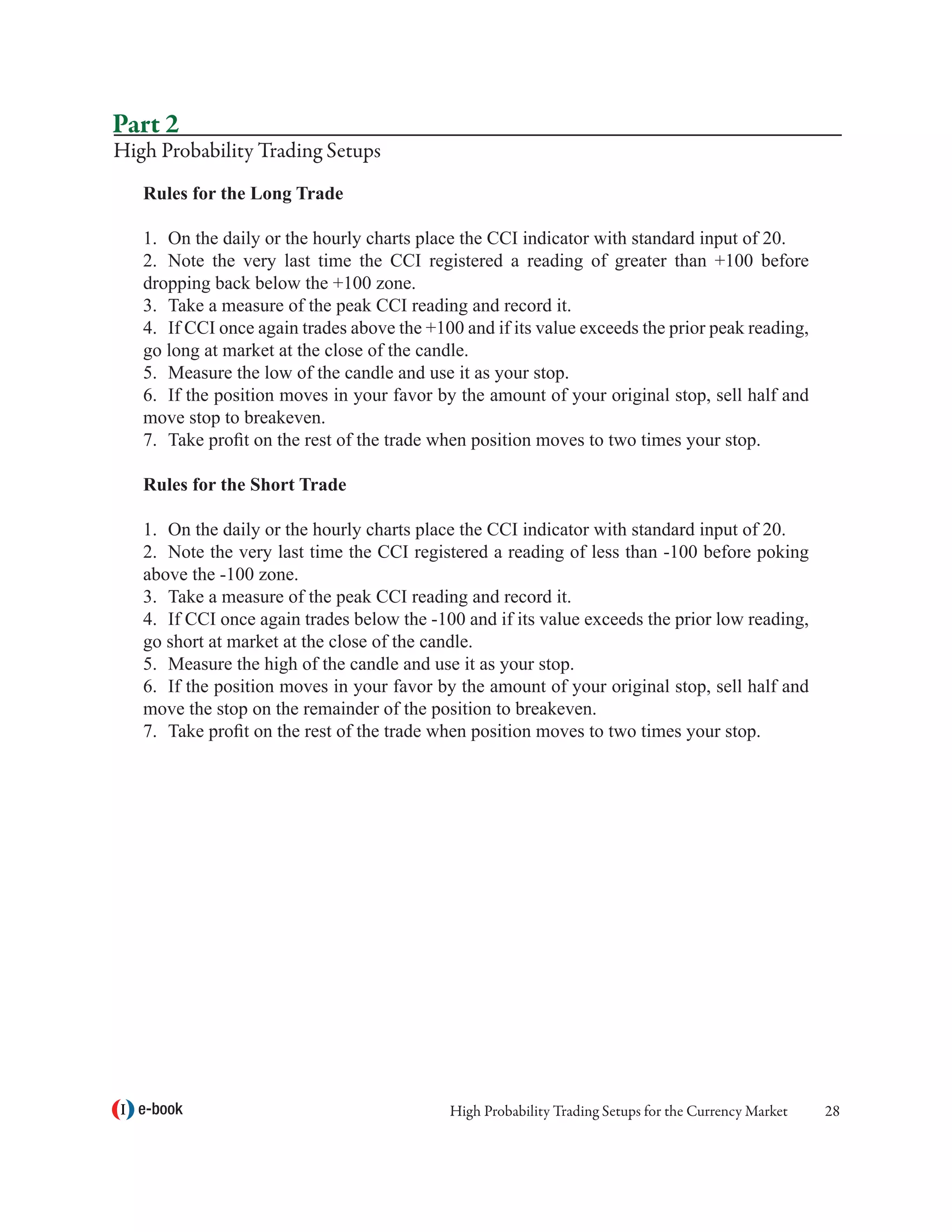 High Probability Trading Setups | PDF