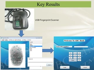 High protection ATM system with fingerprint identification technology ...
