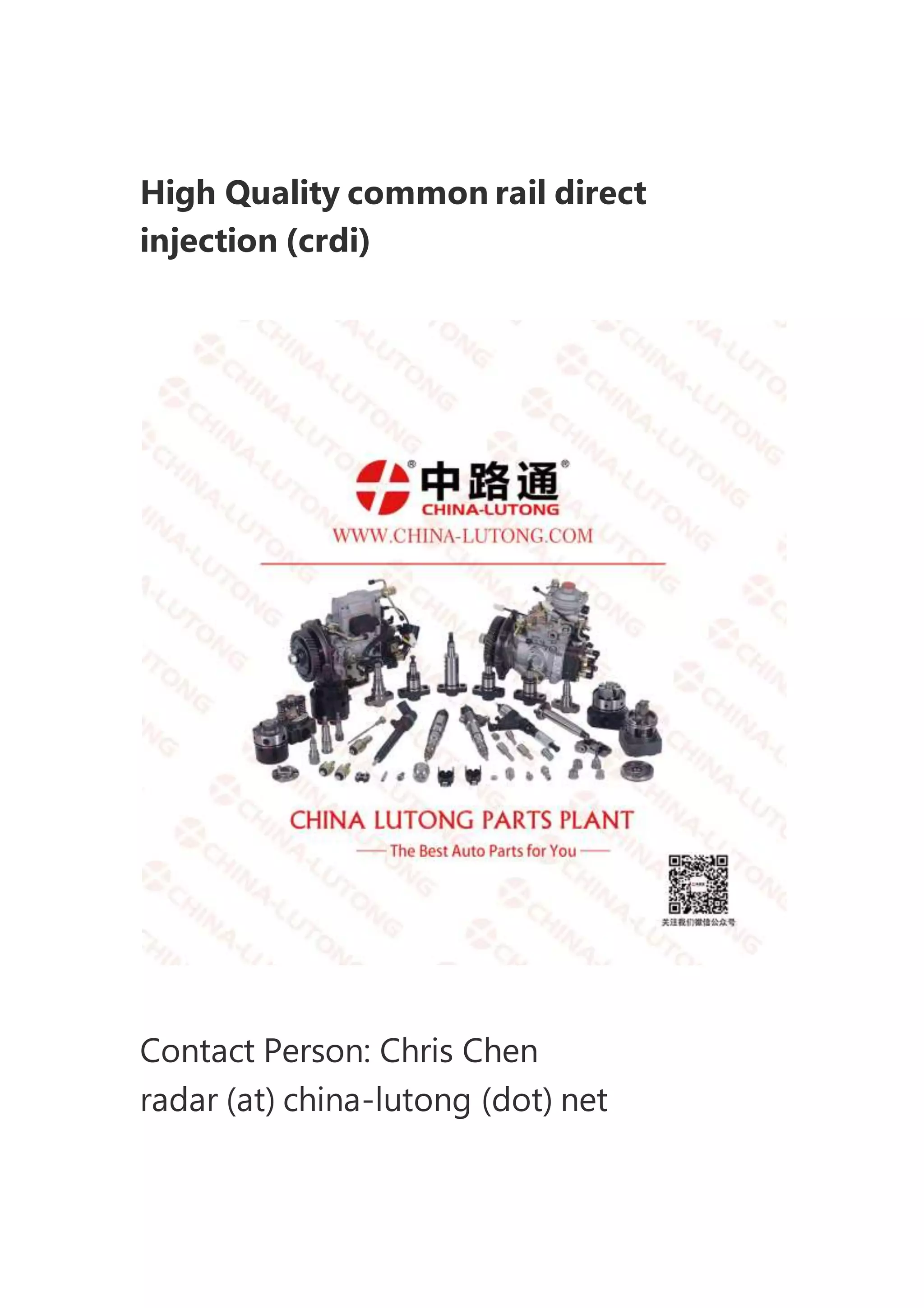 High quality common rail direct injection (crdi) | DOCX