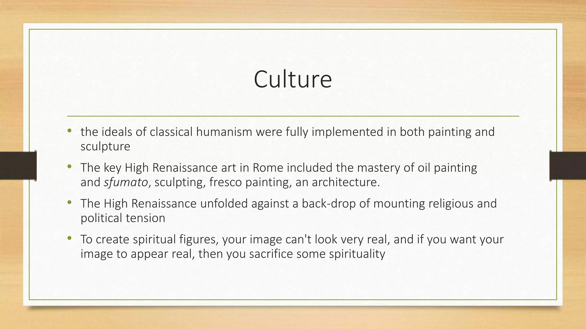 HISTORY: High Renaissance Architecture | PPTX