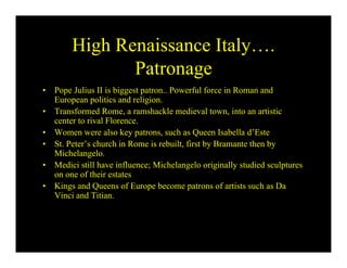 High renaissance italy | PPT