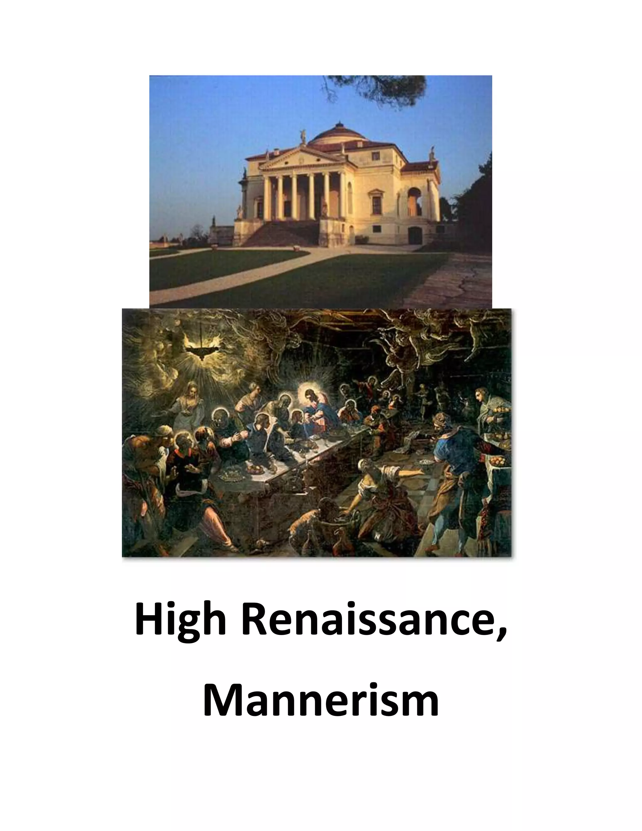 High renaissance mannerism | PDF