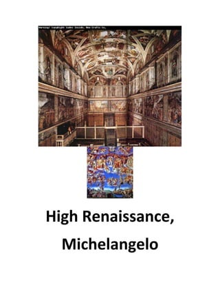 High renaissance michelangelol pic5 | PDF