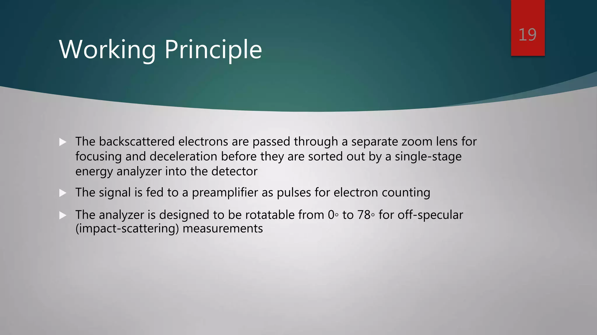 High resolution electron energy loss spectroscopy | PPTX