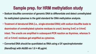 High resolution melting(hrm) | PPTX