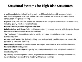 high rise.pptx architectural design thesis | PPTX