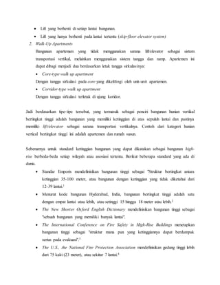 High Rise-Vertical Housing Hunian Vertikal Bertingkat Tinggi yang Ada ...