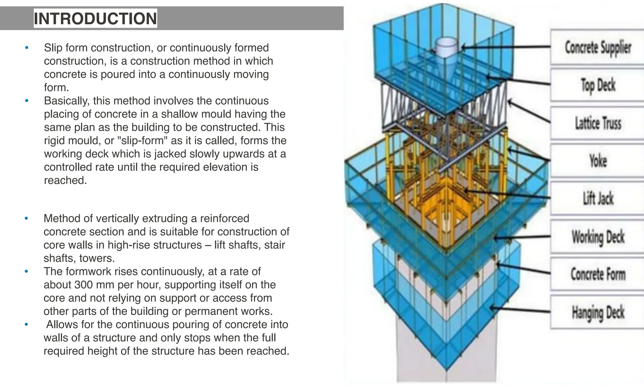 high rise building Slip form |Jump form |Climbing formwork | PDF