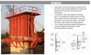 high rise building Slip form |Jump form |Climbing formwork | PDF