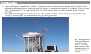 high rise building Slip form |Jump form |Climbing formwork | PDF