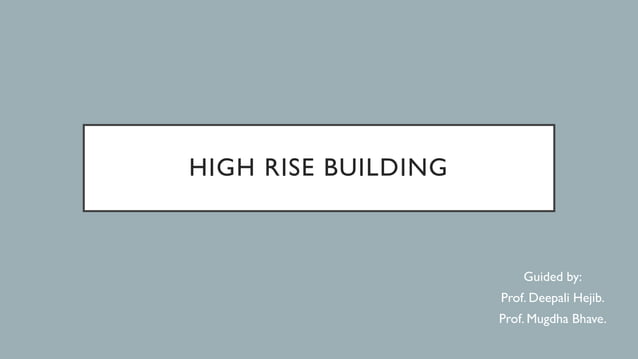High rise building case study | PDF | Civil Engineering Industry ...