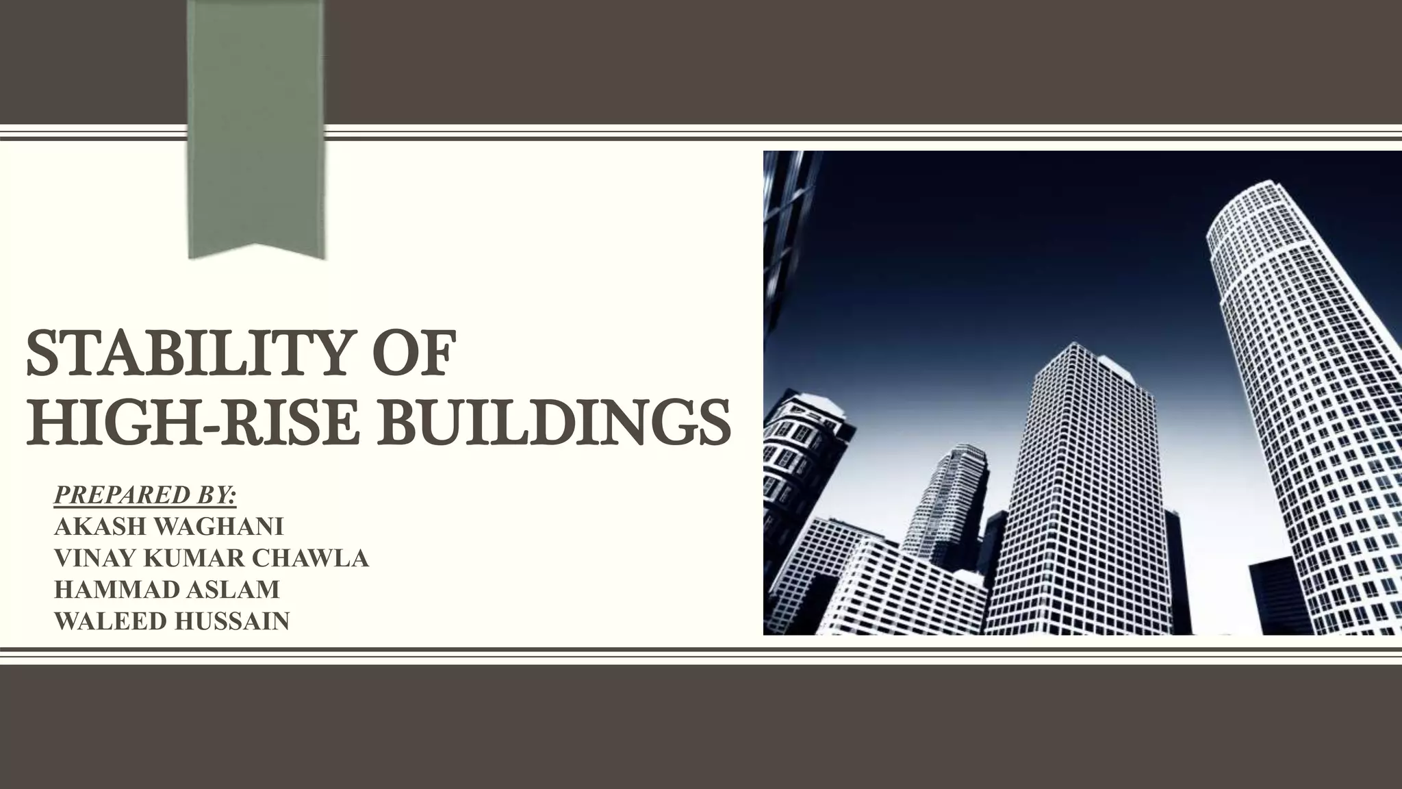 Stability of High-Rise Buildings | PPTX