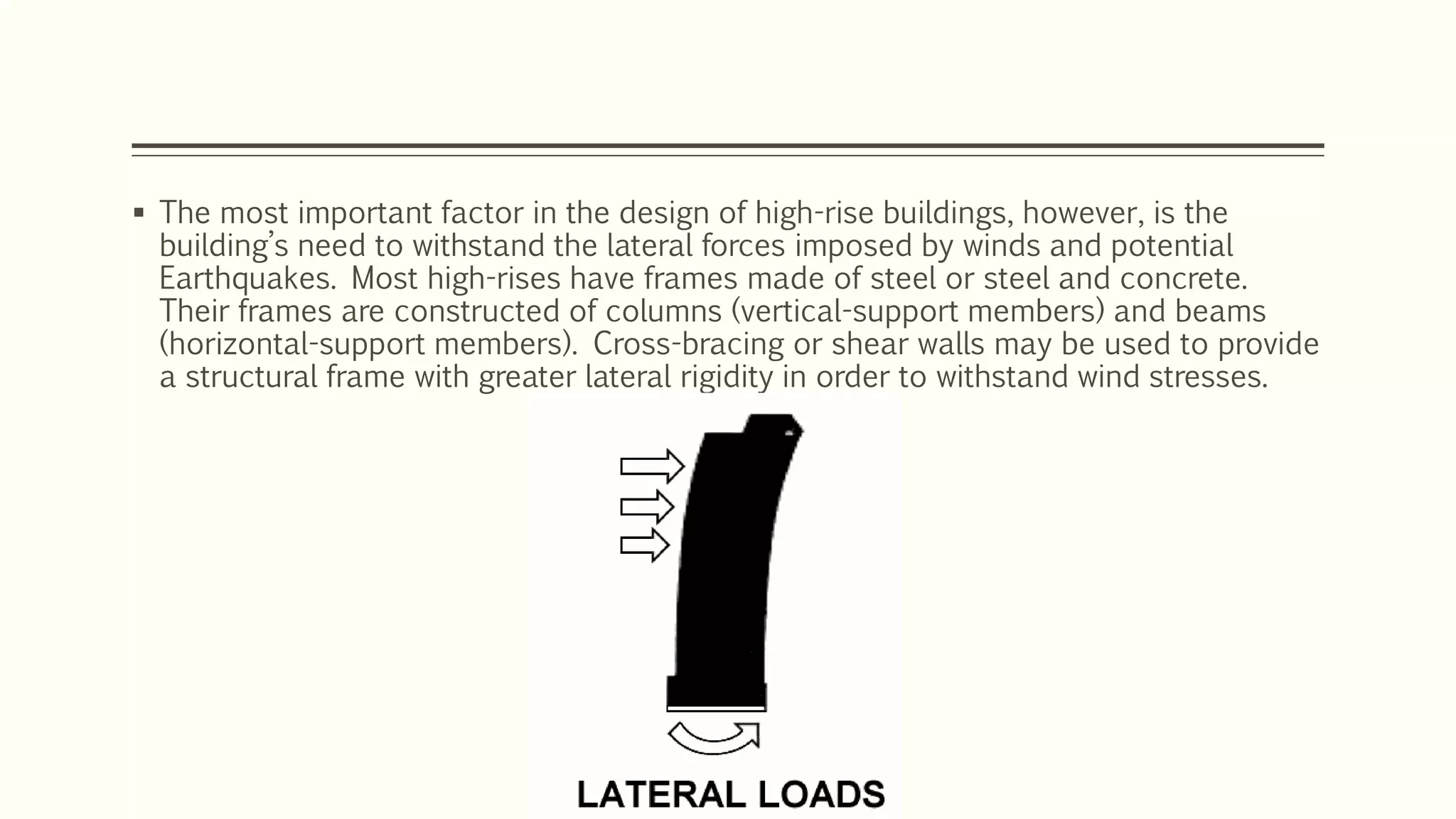 Stability of High-Rise Buildings | PPTX