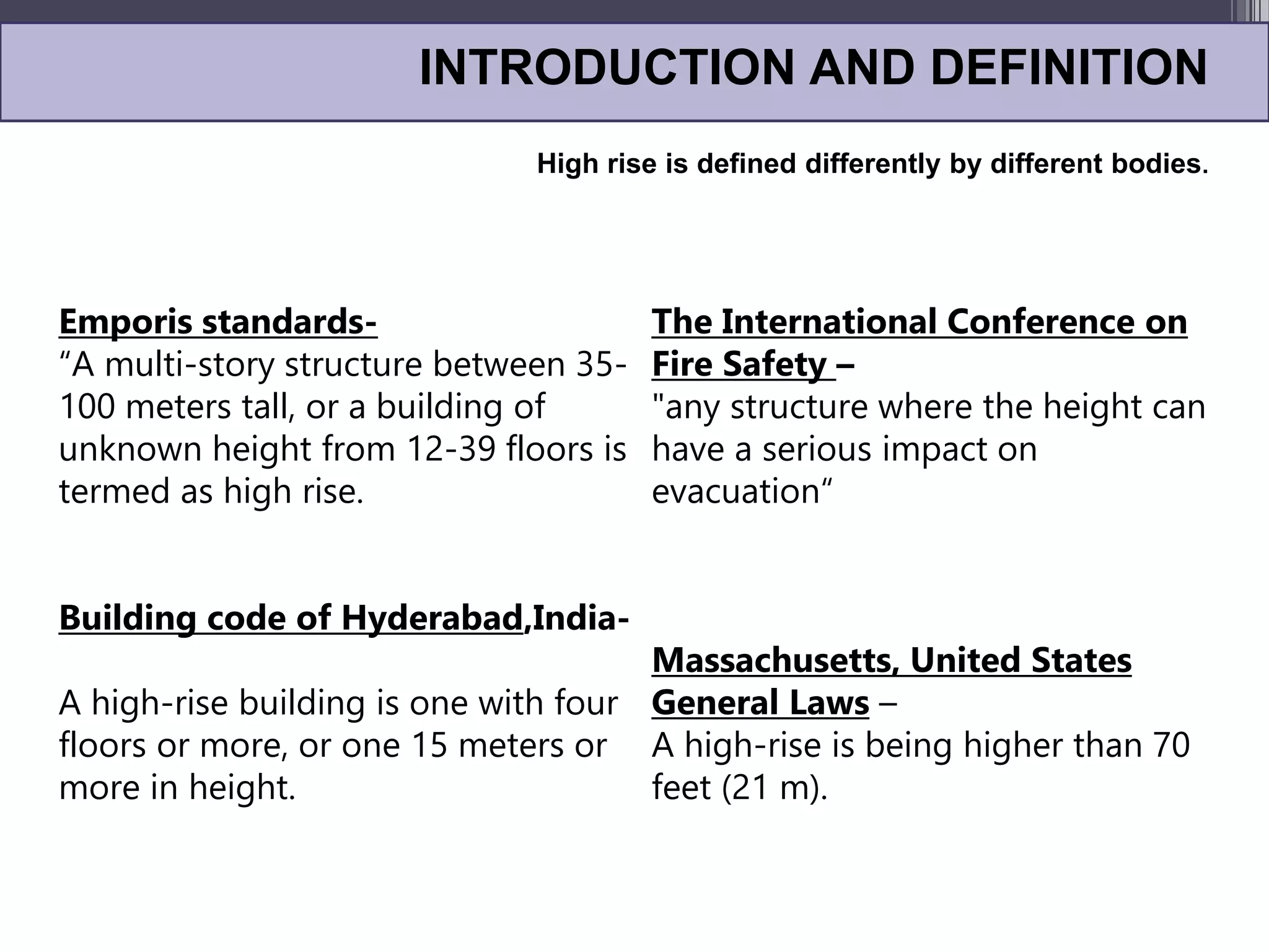 Case Study: High Rise Buildings | PPTX
