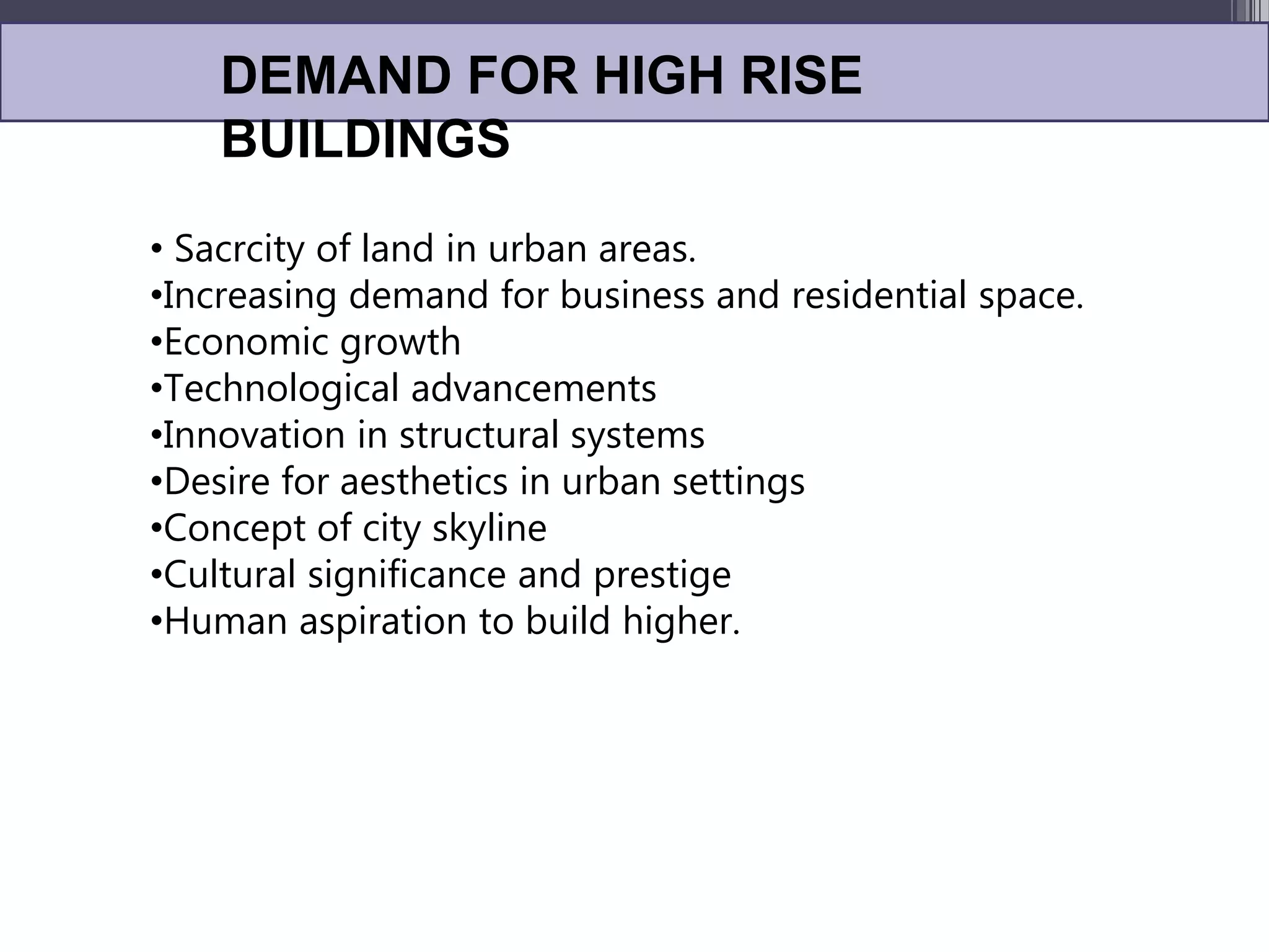 Case Study: High Rise Buildings | PPTX