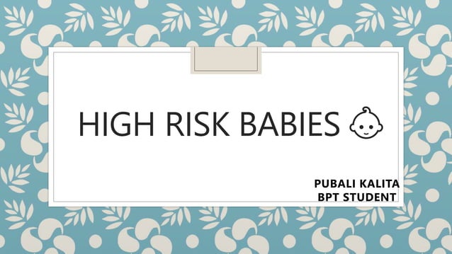 High Risk Babies..pptx