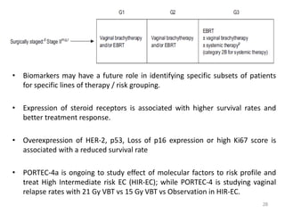 High risk early stage ec | PPT | Cancer | Diseases and Conditions