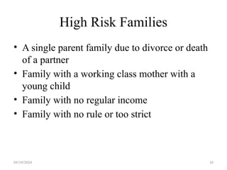 High Risk Families in family Medicine.pptx