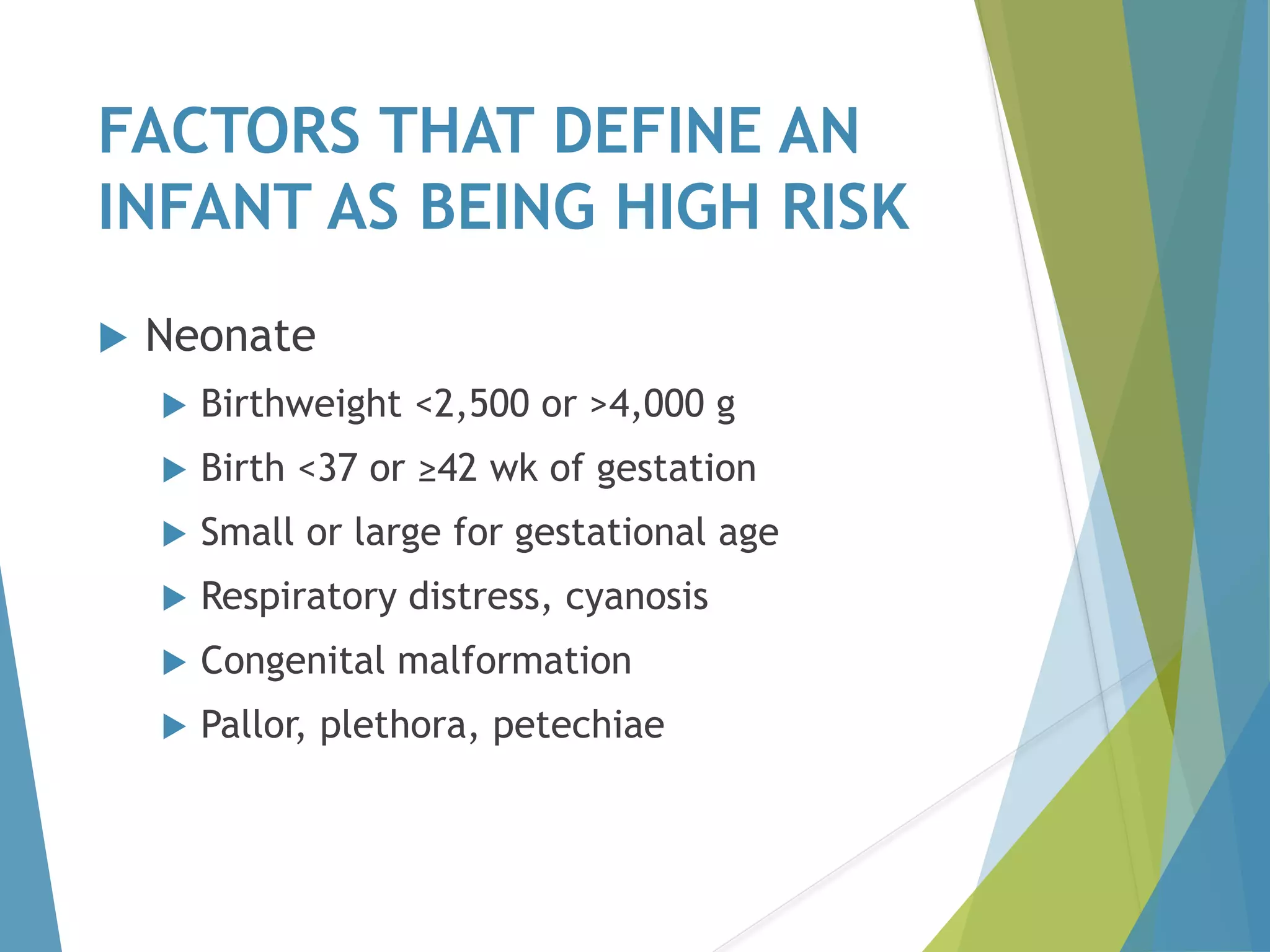 High risk infants | PDF