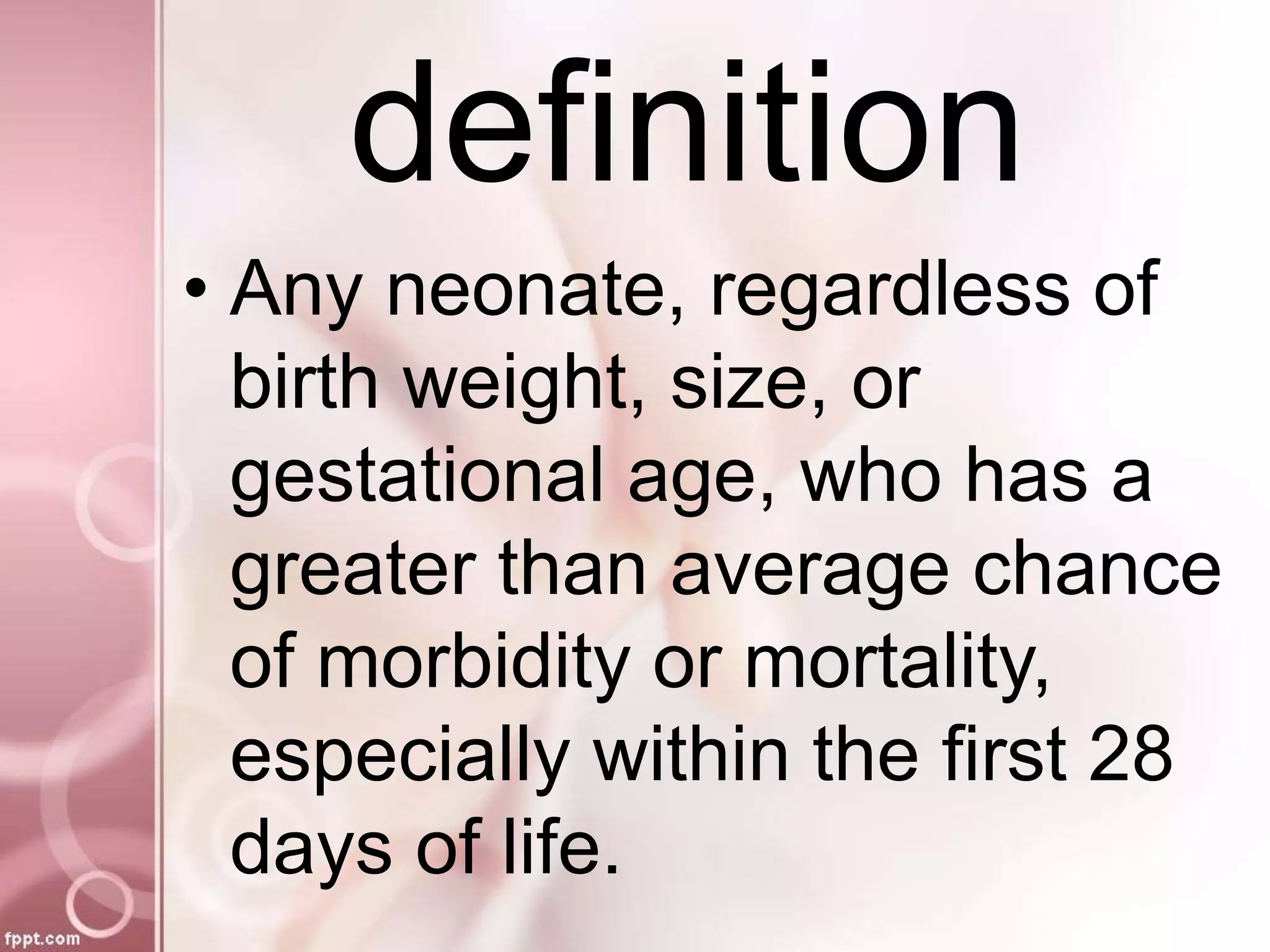 High risk newborn | PPTX