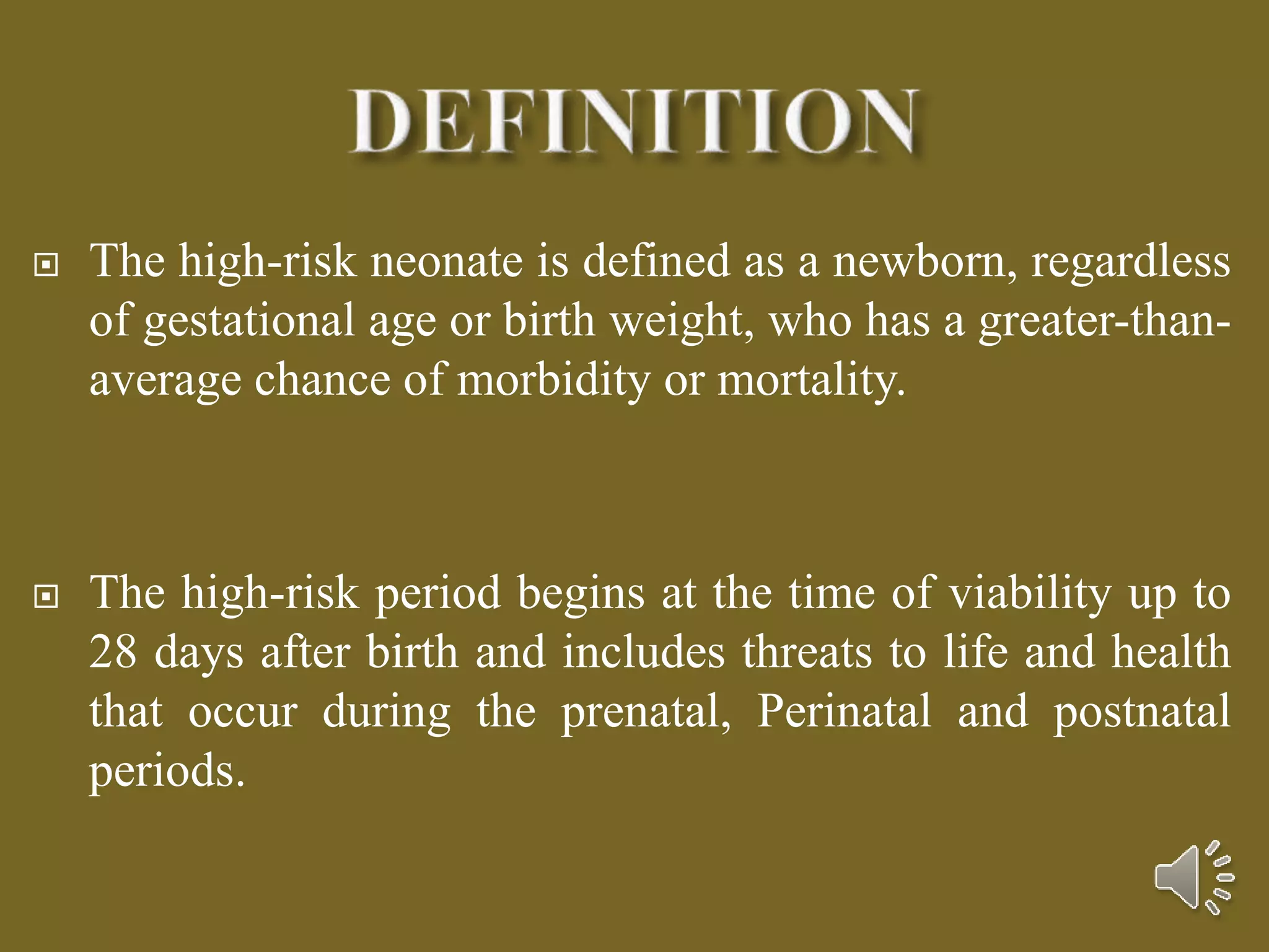 High risk newborn 1 | PPTX