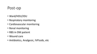 Management of high risk surgical patient | PPTX