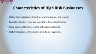 High Risk Payment Processing The Impact of Regulation and Compliance | PPT