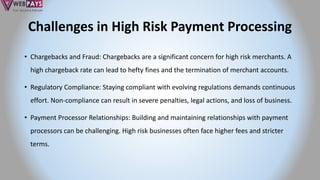 High Risk Payment Processing The Impact of Regulation and Compliance | PPT