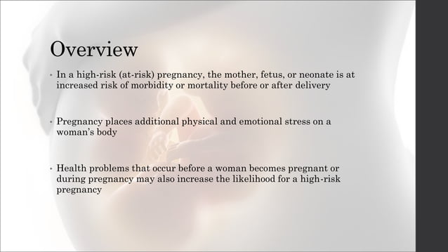 High risk pregnancy | PDF | Pregnancy | Reproductive Health