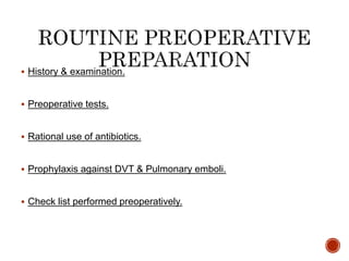 What is PREOPERATIVE PREPARATION OF HIGH RISK SURGICAL PATIENT | PPT
