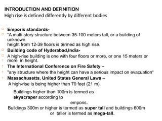 high rise building ppt with details , type & example | PPTX