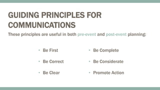 High River Recovery Toolkit 5 - Communications & Stakeholder Engagement ...