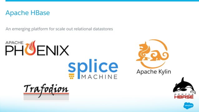 High Scale Relational Storage at Salesforce Built with Apache HBase and Apache Phoenix | PPT